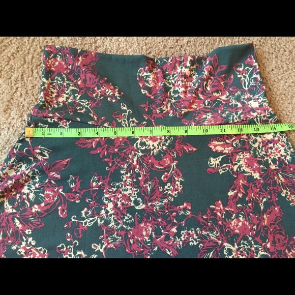 LuLaRoe | Skirts | Small Azure Skirt Teal And Mauve Maroon | Poshmark